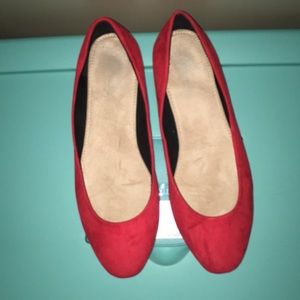 Shoes | Red Flats | Poshmark